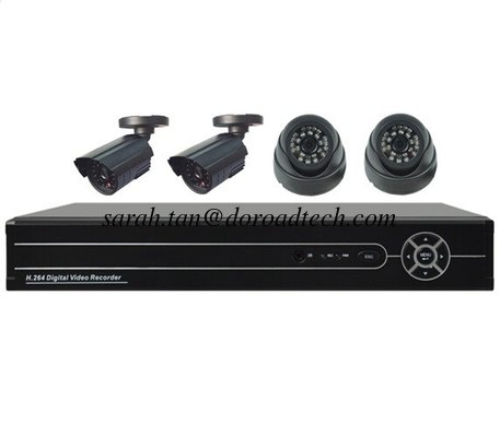 DIY CCTV System: 4CH H.264 FULL D1 Digital Video Recorder Kits DR-7404AV5023C