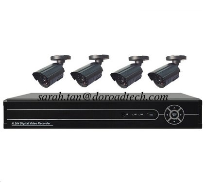 Video Surveillance System 4CH H.264 FULL D1 DVR Kits DR-7404AV502A