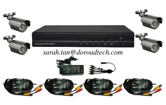 Security Camera Systems 4CH H.264 FULL D1 DVR Kits DR-7504AV502A
