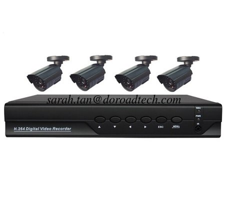 Video Security Systems 4CH H.264 FULL D1 DVR Kits DR-6504V502C