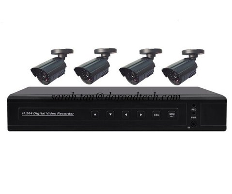 CCTV Camera System 4CH H.264 FULL D1 Digital Video Recorder Kits DR-6204V502A