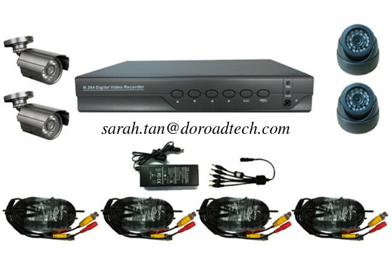 Kits DVR DIY By 4CH DVR and 4pcs IR Cameras DR-6504V5023A