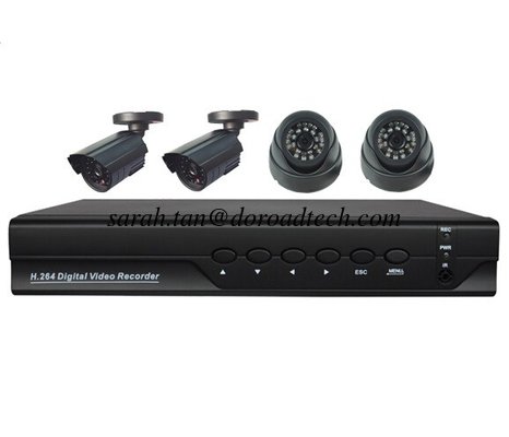 Kits DVR DIY By 4CH Standalone DVR and 4pcs 700TVL IR Cameras DR-6504V5023E