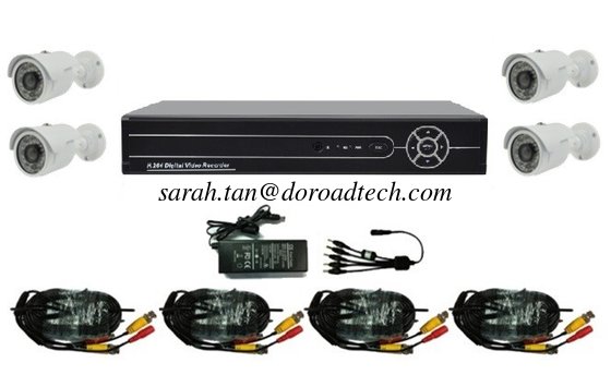 CCTV Security Kits 4CH Standalone DVR and 700TVL IR Waterproof Cameras