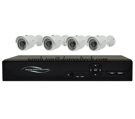 CCTV Security Kit 4CH Standalone DVR and Waterproof IR Bullet Cameras