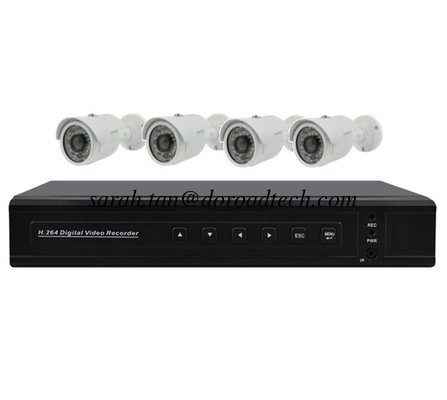 Wireless Security Cameras 4CH Standalone DVR + Waterproof IR Bullet Cameras