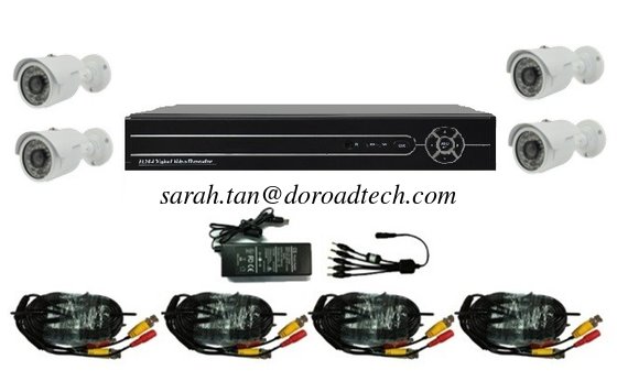Security DVR Systems 4CH Standalone DVR and 4pcs IR CCTV Cameras