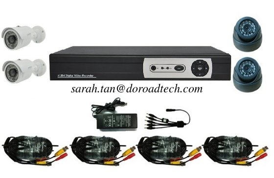 Video Security Cameras Kit 4CH DVR and 700TVL Waterproof IR CCTV Cameras