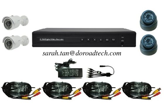 Camera Security System 4CH DVR and 700TVL IR Dome + Bullet CCTV Cameras