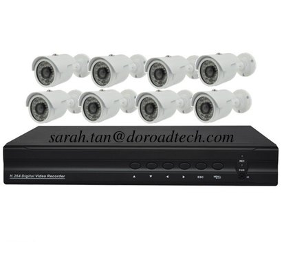 8CH DVR Kits Surveillance Systems, 8CH DVR + Metal IR Bullet Cameras