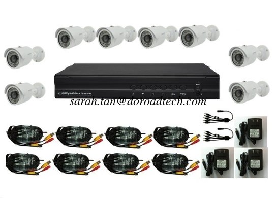 8CH DVR Kits Surveillance Systems, 8CH DVR + Metal IR Bullet Cameras