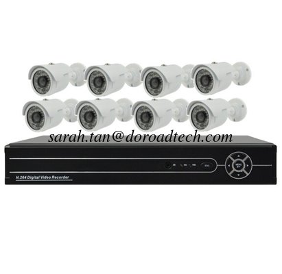 8CH DVR Kits Security Systems, 8CH DVR + Metal IR Bullet Cameras