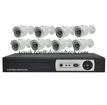CCTV 8CH DVR Kit, 8CH DVR + 8PCS Metal IR Bullet CCTV Security Cameras