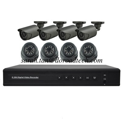 Video Management System 8CH 720P AHD Security Camera Kit System/HD-AHD DVR Camera Kits