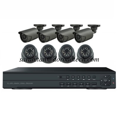 1.0MP HD 8CH H.264 DIY High Definition AHD Security Camera DVR CCTV Kits