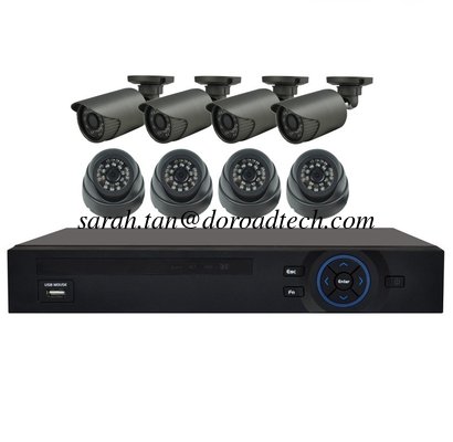 H.264 HD 720P 8CH Realtime AHD DVR Kit High Quality Video Management System