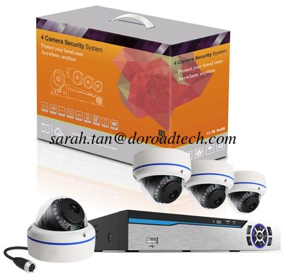 Newest PLC System - Power Line Communication 4CH NVR Kit Home Security CCTV Dome Camera