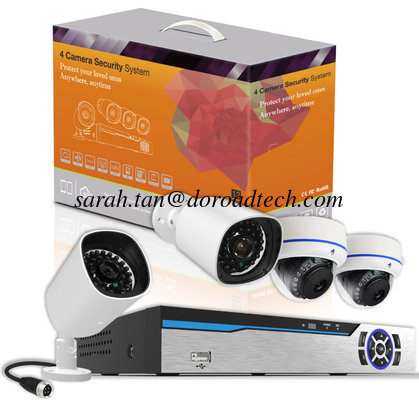 4CH HD PLC Power Line Communication CCTV Camera IP Network Wireless NVR System Kit
