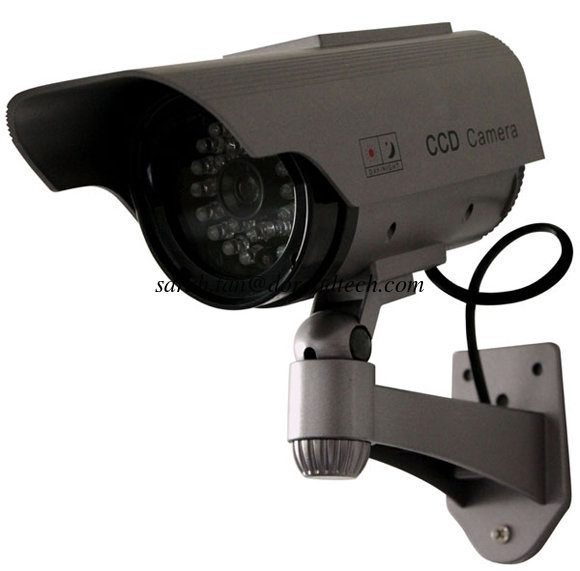 Indoor/Outdoor CCTV Mock Security Cameras with infrared lights, Solar Powered DRA62