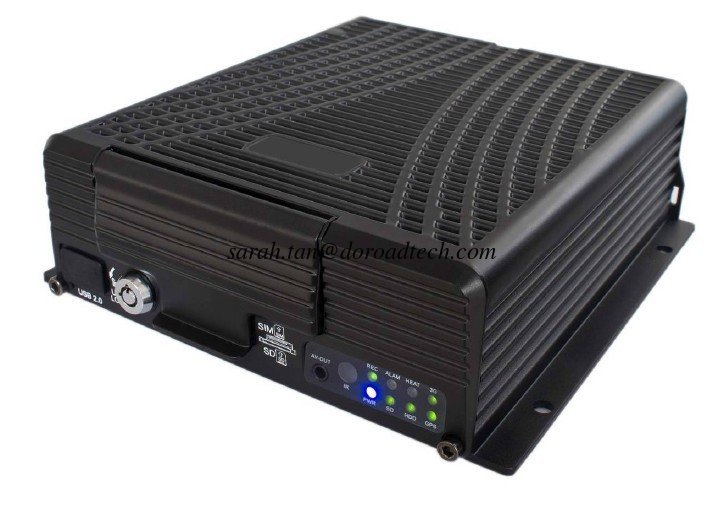 Professional Vehicle Surveillance System HDD 4CH Mobile DVR with GPS and 3G DR-MDVRHC04C