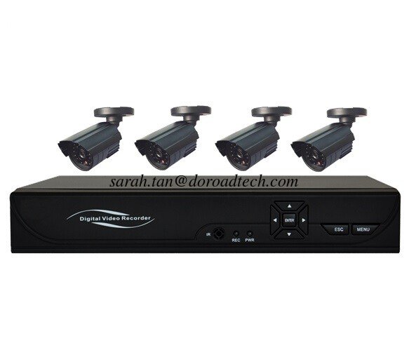 CCTV Camera Systems 4CH H.264 FULL D1 Digital Video Recorder Kits DR-6304V502A