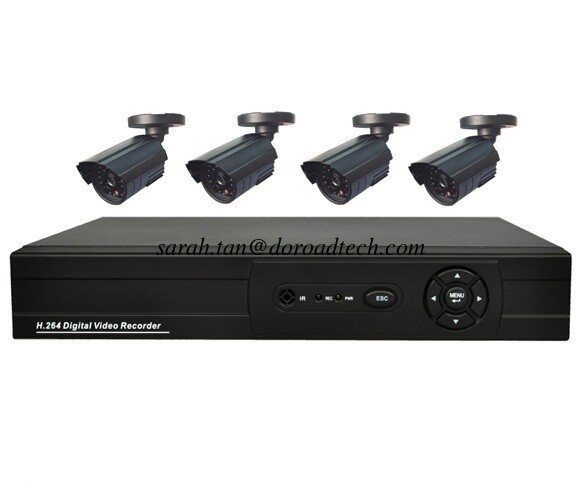 Stand Alone DVR Kits 4CH H.264 FULL D1 DVR Kits DR-6104V502A