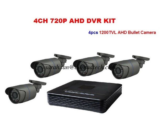 1.0 Megapixels AHD Security Camera Kit System/HD-AHD Camera Kit, Infrared Security Camera