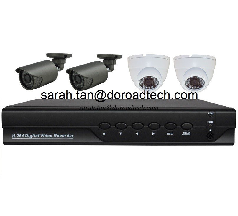 Hottest AHD New Technology CCTV Video Surveillance System 4CH 720P AHD DVR Kit