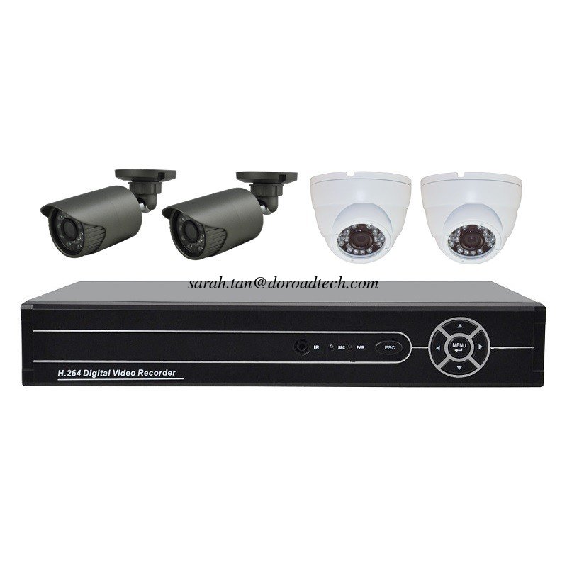 Factory Offer AHD New Technology CCTV Video Surveillance System 4CH 720P AHD DVR Kit