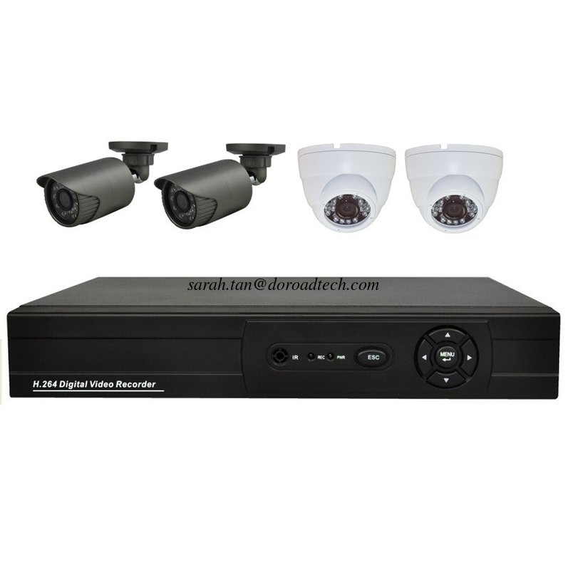 4CH HD AHD DVR Kit 720P Video Surveillance System High Definition AHD Camera DVR KIT