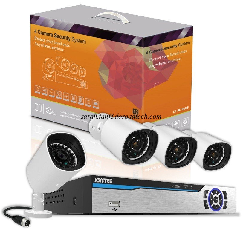Outdoor Waterproof Night Vision True Plug and Play Network Wifi PLC IP Cameras Kit