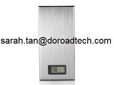 Universal Ultrathin 18000mAh Dual USB Metal LCD Screen Portable External Battery Charger