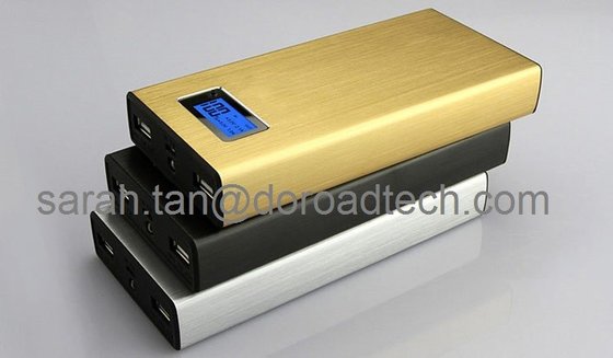 Universal Ultrathin 18000mAh Dual USB Metal LCD Screen Portable External Battery Charger