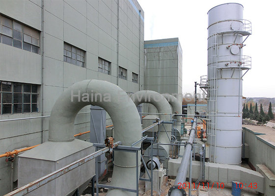 Steel Wet Gas Scrubber 95% Dust Collection Efficiency And Desulphurization