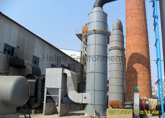 Biomass Boiler Flue Gas Treatment System , Smoke Scrubber Systems Scour Resistance