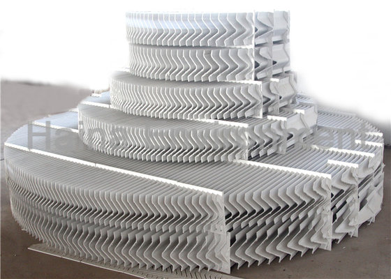 Reinforced Polypropylene Material Vane Pack Mist Eliminator , Vane Mist Extractor For Industrial Smoke Filter