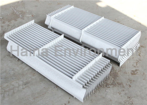 Reinforced Polypropylene Material Vane Pack Mist Eliminator , Vane Mist Extractor For Industrial Smoke Filter