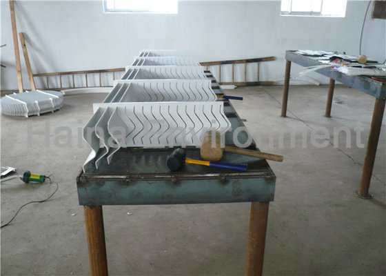 Reinforced Polypropylene Material Vane Pack Mist Eliminator , Vane Mist Extractor For Industrial Smoke Filter