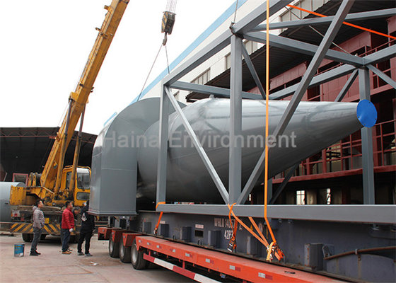 Large Scale Single Cylinder Cyclone Dust Collector 85%-90% Efficiency