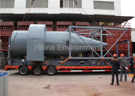 5 μM Particle Size Flue Gas Cyclone Dust Collector For Industrial Smoke Filter