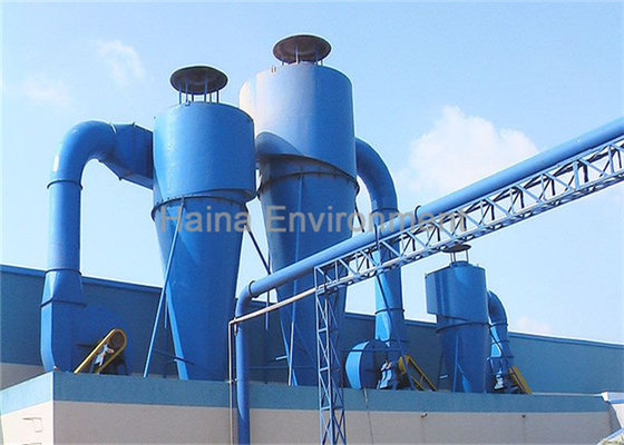 Cyclone Dust Collection System , Dust Collector Cyclone For Cement / Chemical Industrial