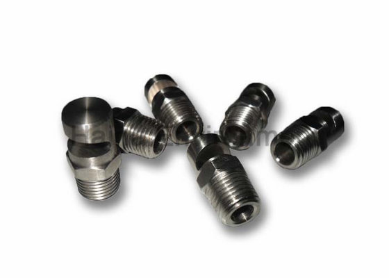 Flat Fan Spray Nozzle Industrial , High Pressure Spiral Spray Nozzle For Gas Washing