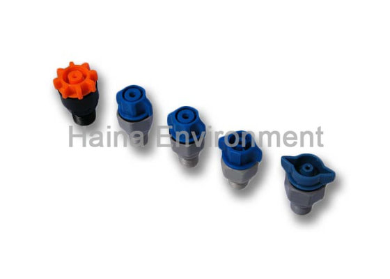 Highly Chemical Resistant Plastic Spray Nozzles , Air Atomizing Spray Nozzle PP Material