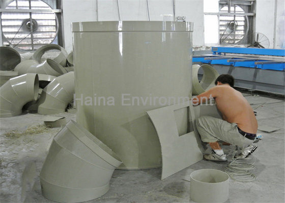 97 % Efficiency Hydrochloric Acid Scrubber For Treat Harmful Gas