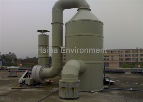 Corrosion Resistance Acid Fume Scrubber For Industrial Acid - Alkali Exhaust Gas Treatment System