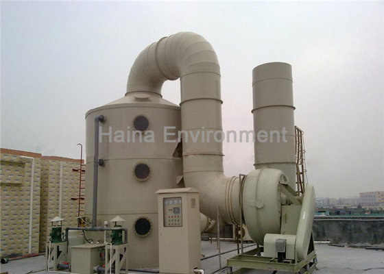 PP Air Pollution Scrubbers , Hydrochloric Acid Scrubber For Removing Chemical Gas Dust