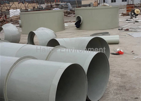 PP Material Industrial Air Scrubber Acid Fog Clean Tower For Emissions Treatment