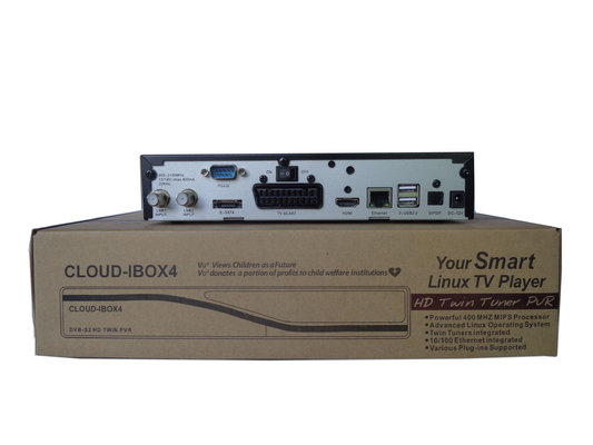 Núblese OS Enigma2 Scart de Linux del receptor de Ibox 4 S2 DVB HD/la imagen de Openpli Blackhole
