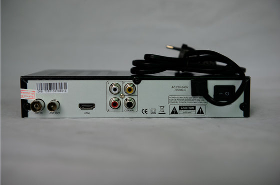 Set-top box multi del receptor de la lengua DVB-T2 HD Digitaces TV con MPEG4/EPG/el USB/PVR/H.264 - negro