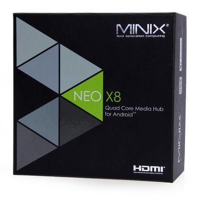 Flash quad-core NEO Bluetooh 4Kx2K del espolón 2G 16G de MINIX X8 Amlogic S812 de la caja androide de Smart TV
